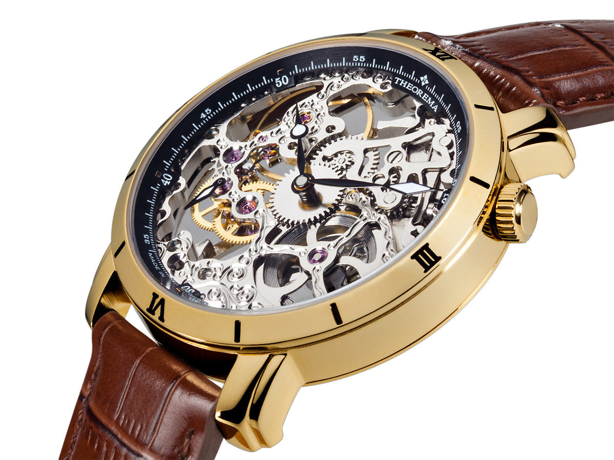 See-through Skeleton Rio GM-107-3 Gold Theorema, Germany – Theorema Watches